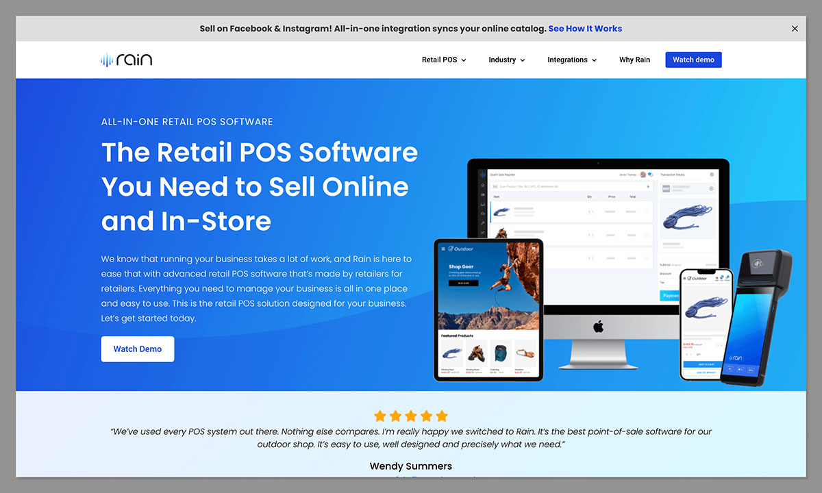 Rain POS Review 2024: Pros, Cons and Features